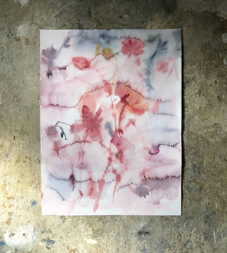 Lumen Flowers I Painting by Yeva Adamovska | Saatchi Art