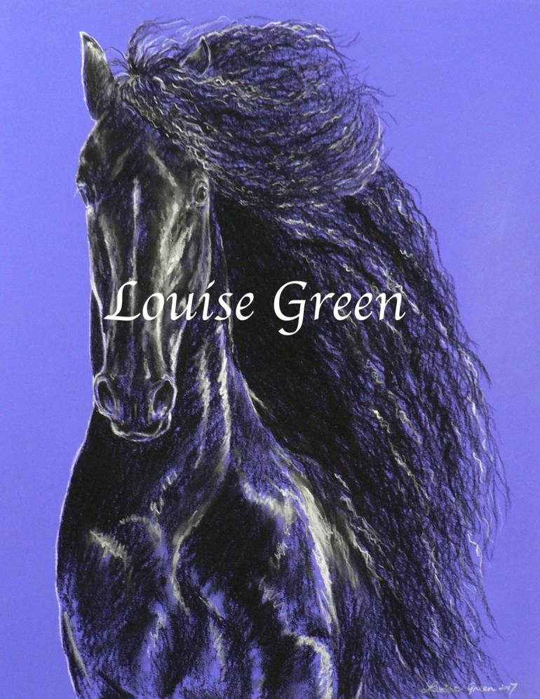 ROYAL FRIESIAN Drawing by Louise Green | Saatchi Art