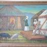 Yurt collection Painting by Mukhtar Syzdykov | Saatchi Art