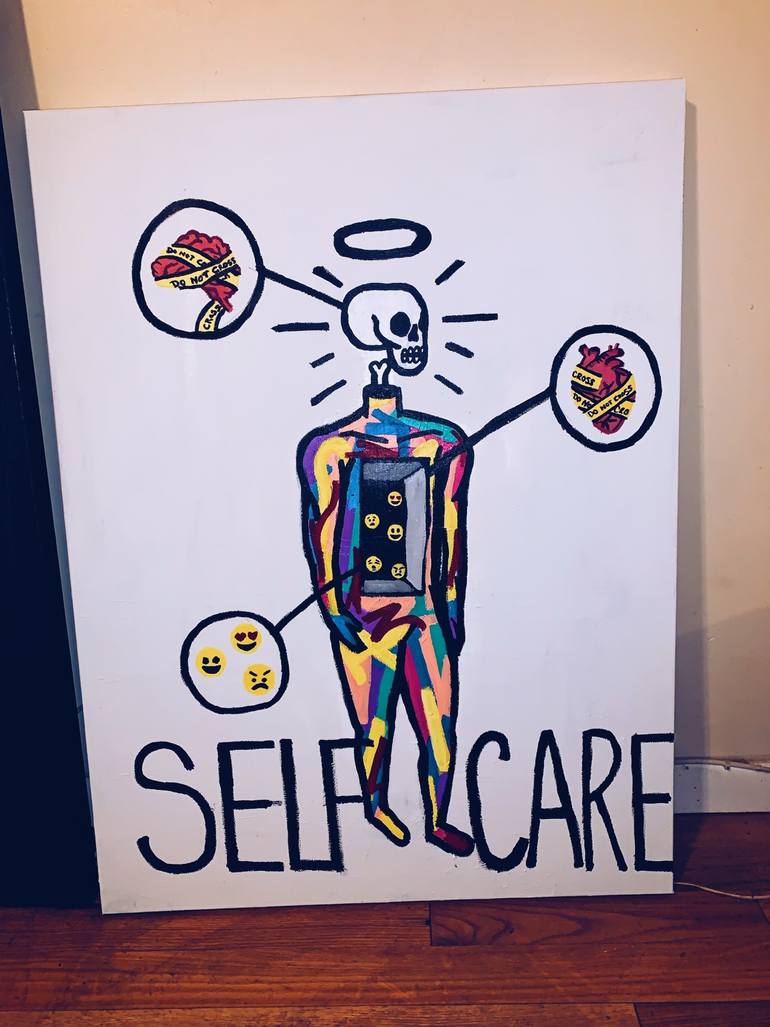 Self Care Painting by Danai Graham | Saatchi Art
