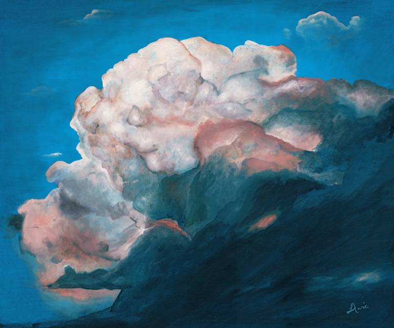 FIRST CLOUD Painting by Louise Maurice | Saatchi Art