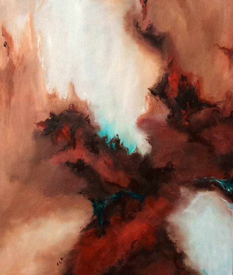 Ancient Fire Painting by Cheryl Pettigrew | Saatchi Art
