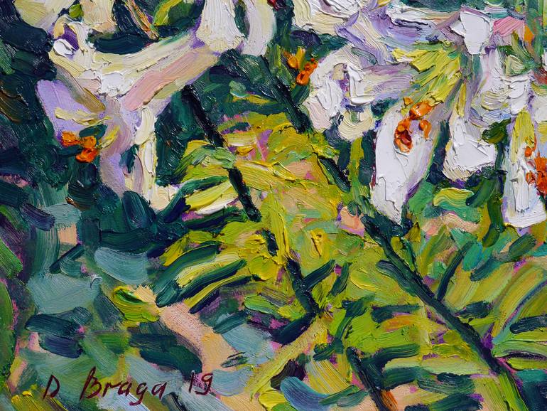 WHITE LILIES Painting by Dima Braga | Saatchi Art