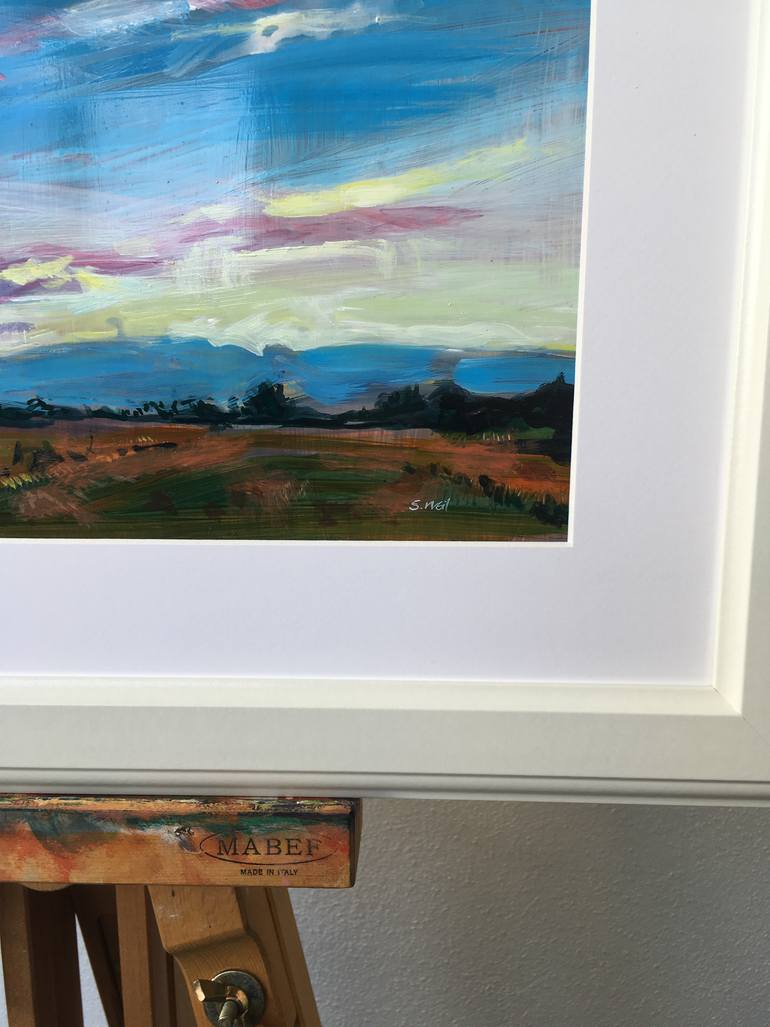 Sunrise Over Queensland Farmland Painting by Scott Neil | Saatchi Art