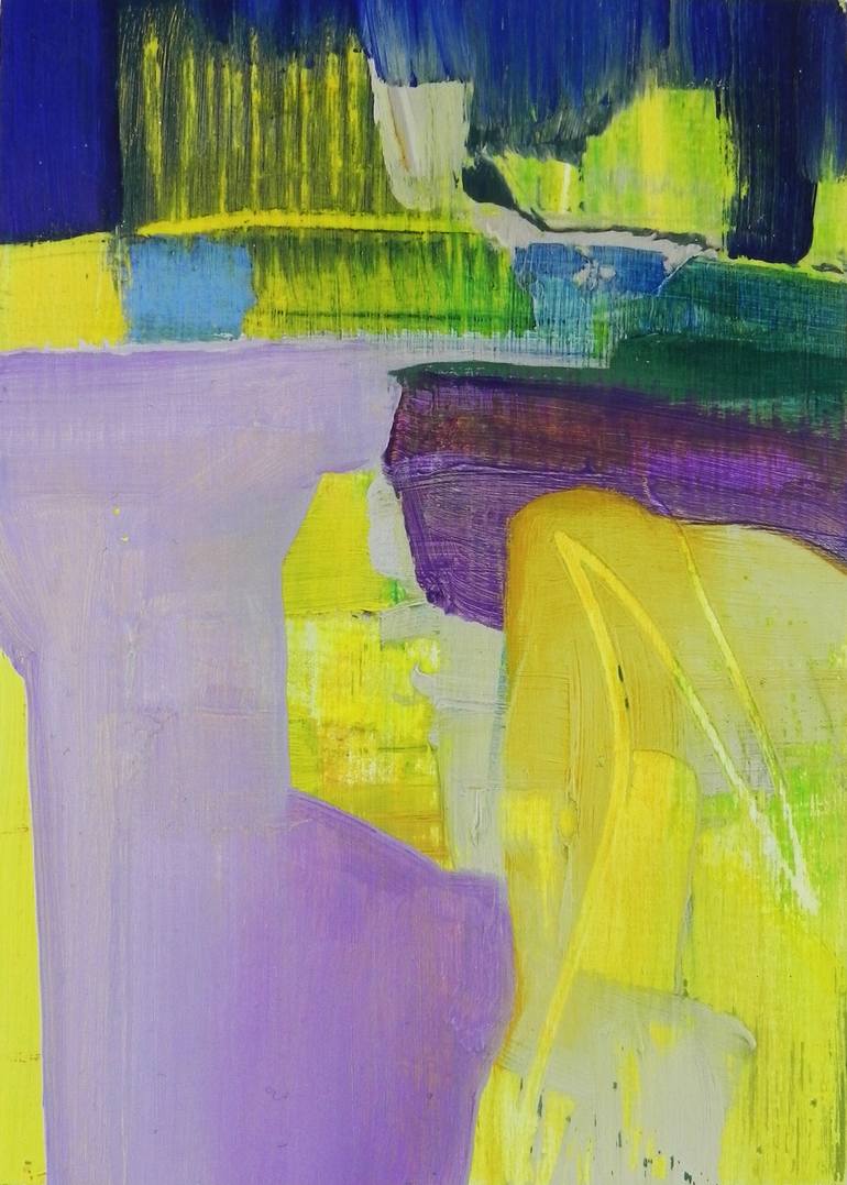 Purple House Notes Painting by Kale Baker | Saatchi Art