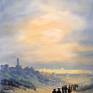 The Road to Jerusalem the Whole I Painting by Yossi Rosenstein ...