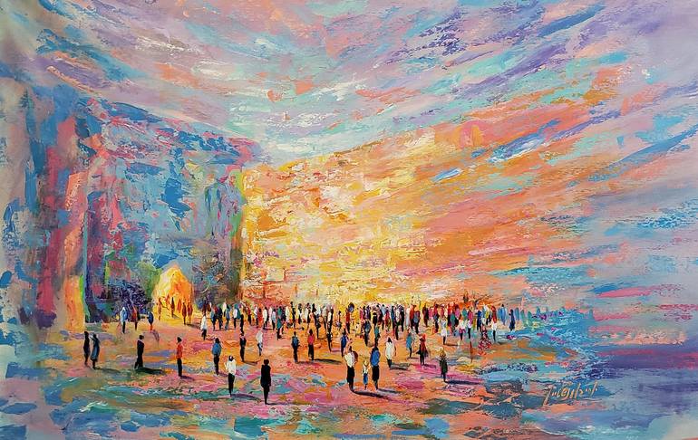 Mystical Colored Wall I Painting by Yossi Rosenstein | Saatchi Art