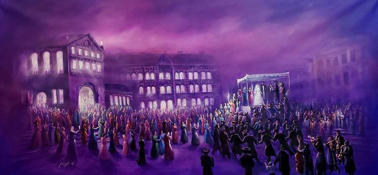 Joy of Wedding I Painting by Yossi Rosenstein | Saatchi Art