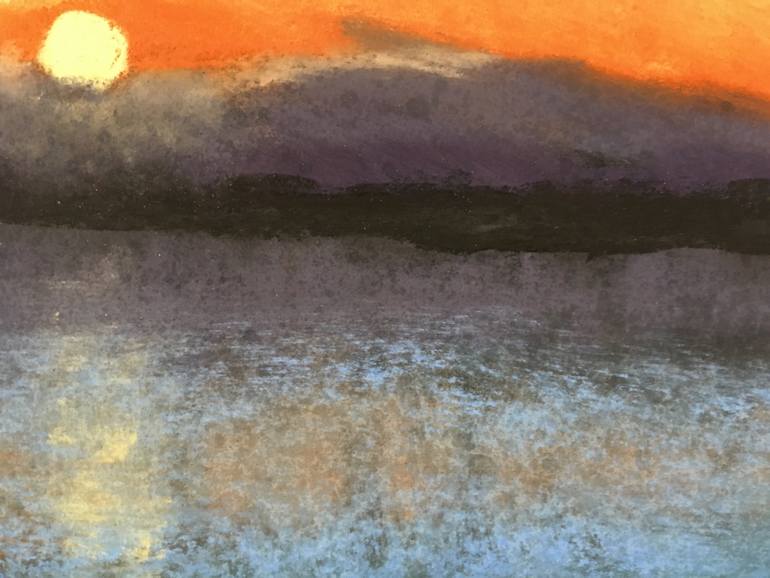 Beyond The Lake Painting by Karen Harding | Saatchi Art