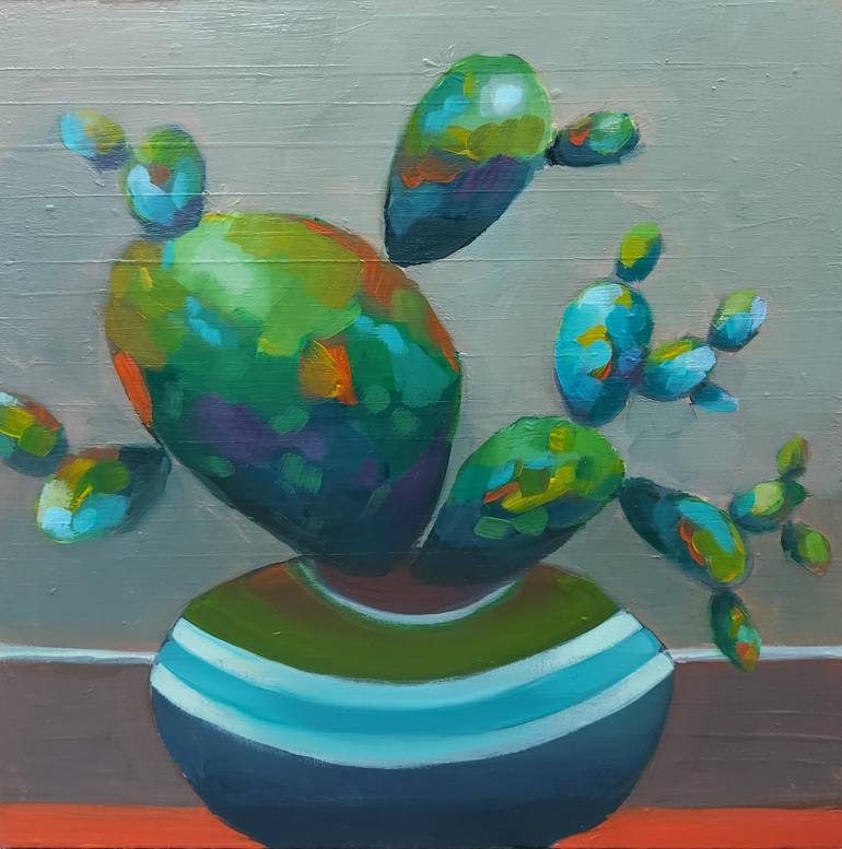 Reflecting blue Painting by Gitti GV | Saatchi Art