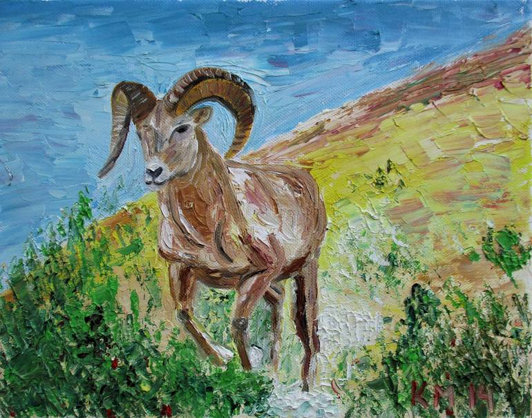 Ram Painting by Krasimira Mancheva | Saatchi Art
