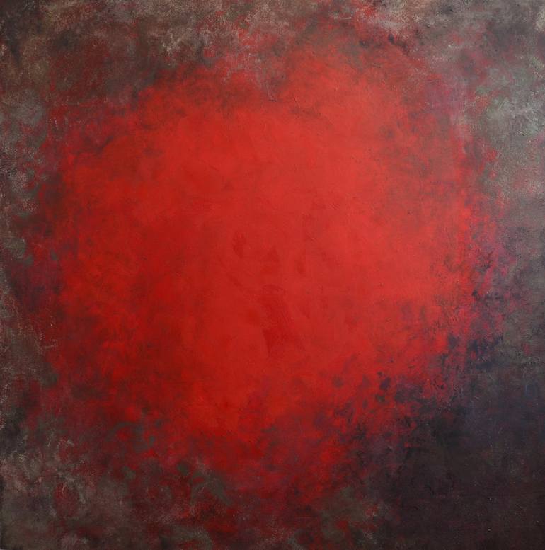 Broken Red Painting by Tetiana Borovska | Saatchi Art