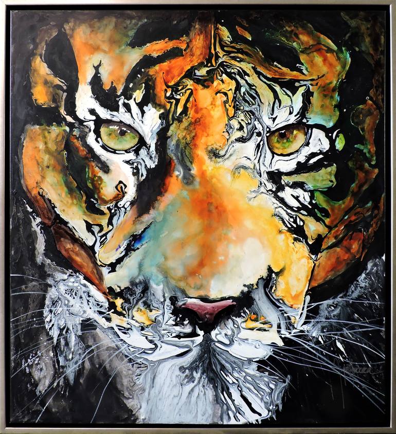 Fierce Painting by Miguel Herrera | Saatchi Art