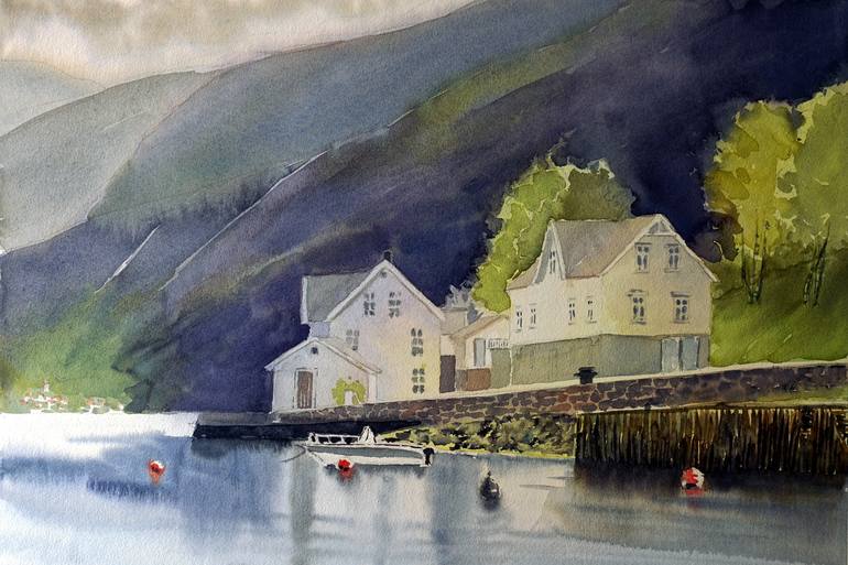 Fjord Norway (3) - Arnafjord Painting by Efi Fried | Saatchi Art