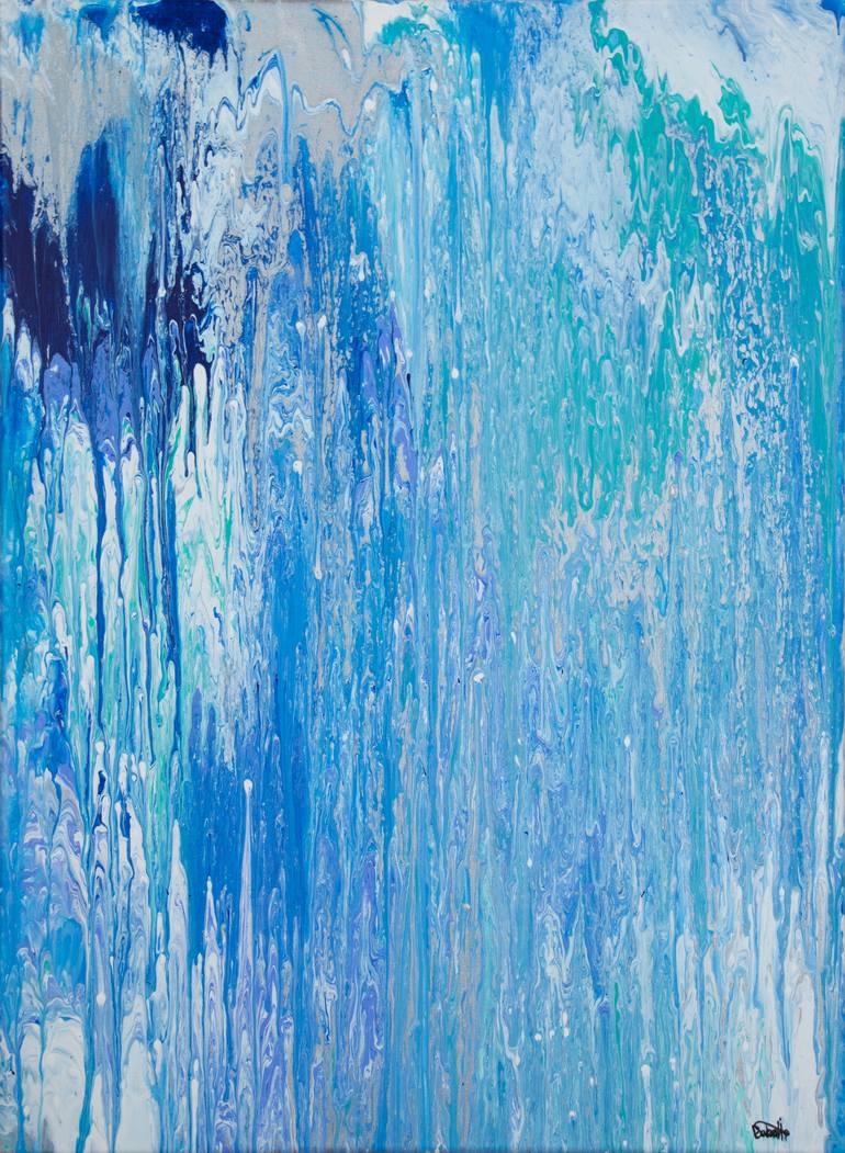 Spring Showers Painting by Dounia Sabah | Saatchi Art