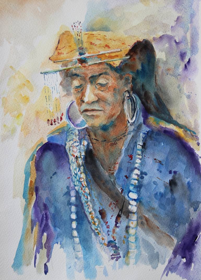 Tribes of India Painting by SAGARIKA SEN | Saatchi Art