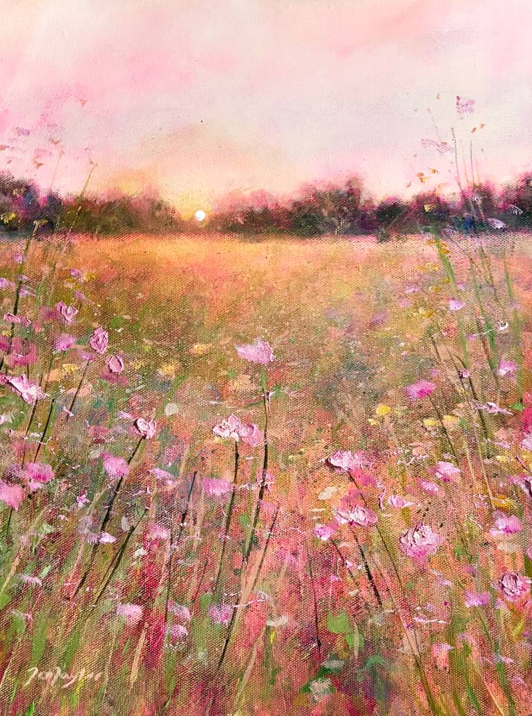 Meadow Enchantia Painting by Jennifer Taylor | Saatchi Art