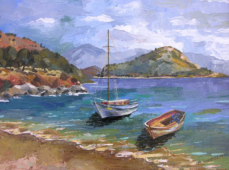 modern landscape. Painting by Maka Beradze | Saatchi Art