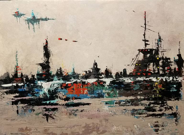 Channeled - Seaside Painting by Neil Fontaine | Saatchi Art