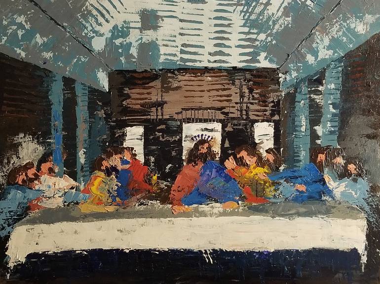 Rothko Theory Last Supper Painting by Neil Fontaine | Saatchi Art