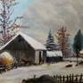 Farmland in Winter Painting by Neil Fontaine | Saatchi Art