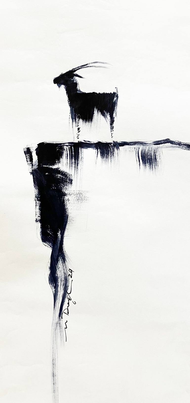 Island Goats 4 Drawing by Mehmet Dagli | Saatchi Art
