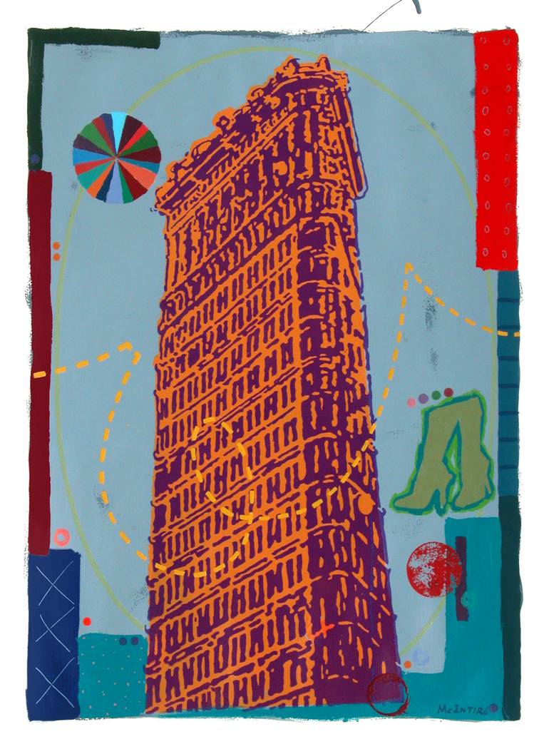 Late Afternoon Around the Flatiron Painting by Scott Mcintire | Saatchi Art