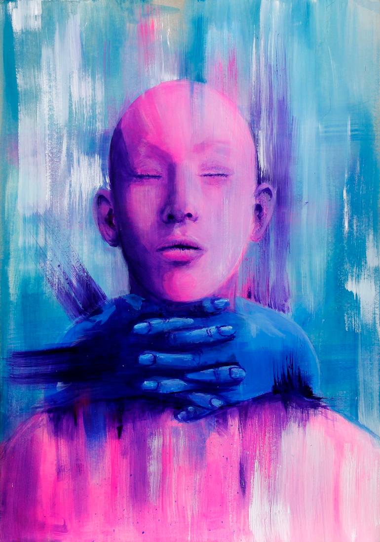 Suffocated by chaotic routine Painting by Its Perfect Chaos | Saatchi Art