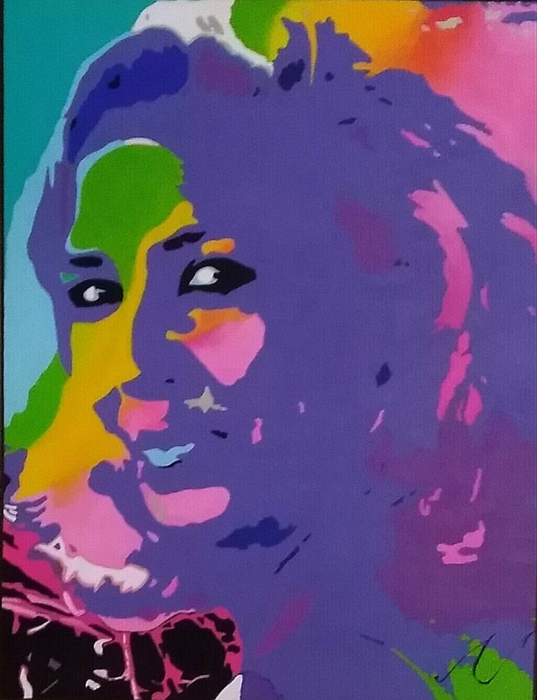 ANGELA AUTORRETRATO Painting by Angela Galdon | Saatchi Art