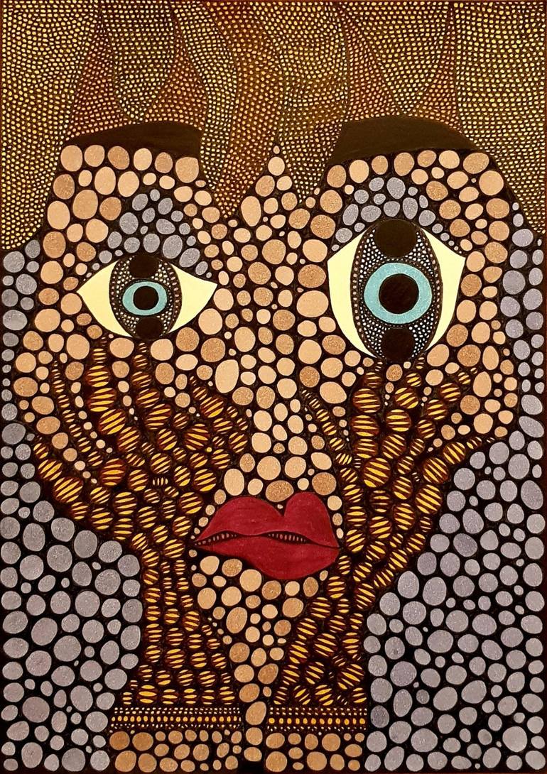 In awe Drawing by Dina Nashif | Saatchi Art