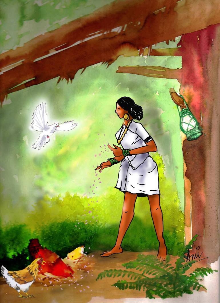 Visitor Painting by Amita Chavan | Saatchi Art