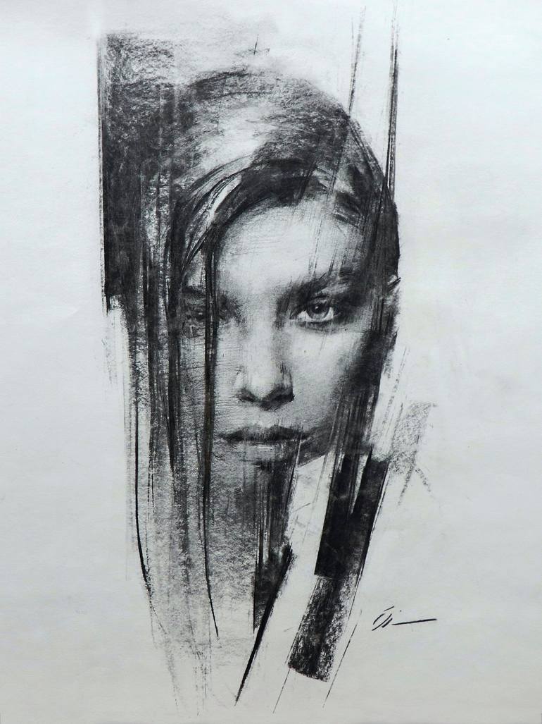 Figure#31 Drawing by Shima Rabiee | Saatchi Art