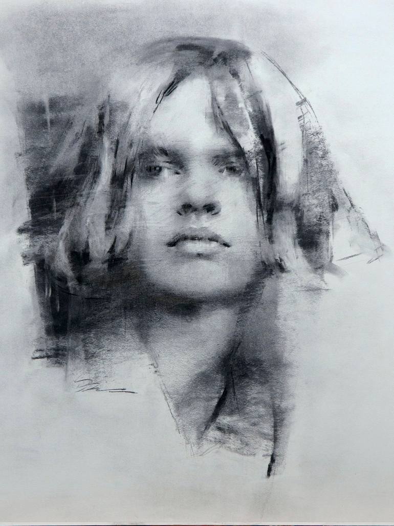 Figure#15 Drawing by Shima Rabiee | Saatchi Art