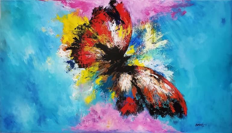 Why Butterfly Painting by Moayed Shlemon | Saatchi Art