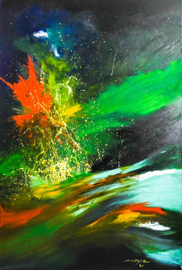 Mystique Painting by Moayed Shlemon | Saatchi Art