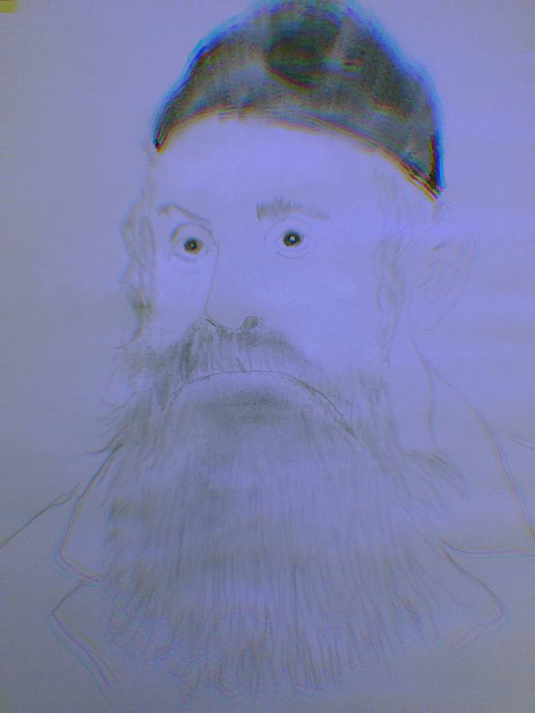 Rabbi Ukraine Drawing by Triantafillos Gioldasis | Saatchi Art