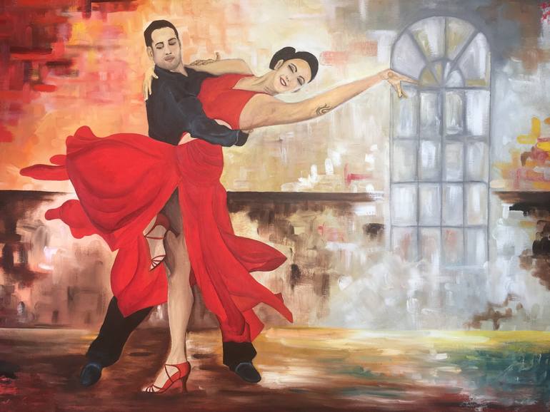 The dance of the night Painting by Asha Tara | Saatchi Art