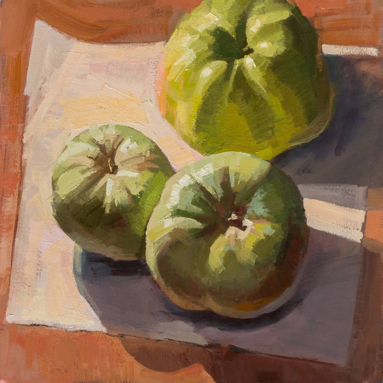 Three big apples Painting by Sergey Kopylov | Saatchi Art