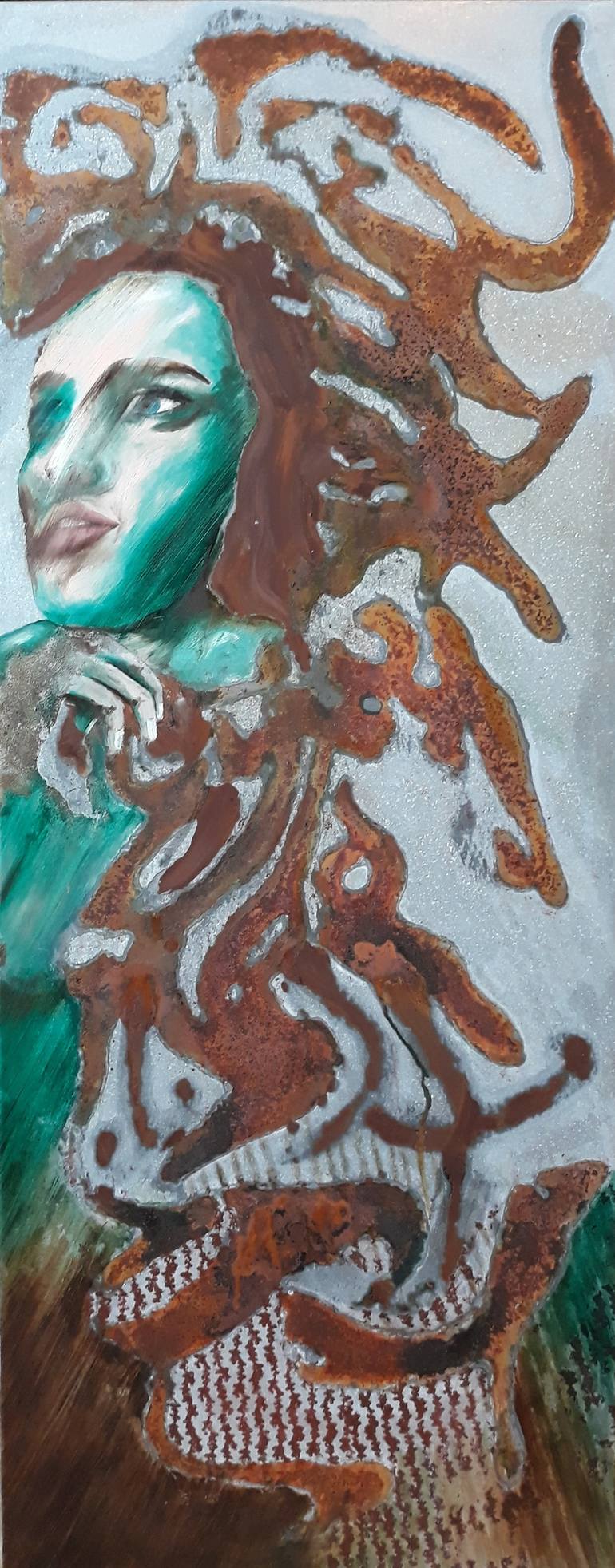 Rostmalerei: Parthenope Painting by Stephanie Zwerschke | Saatchi Art