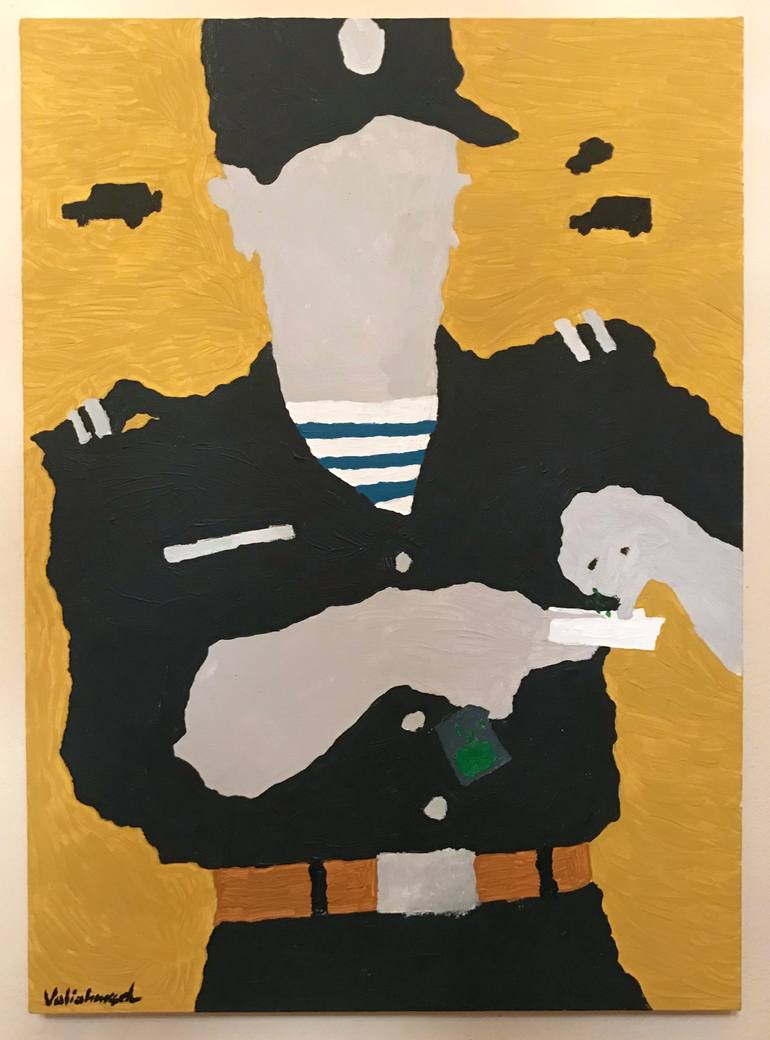 Relax, officer Painting by Valiahmed Popov | Saatchi Art