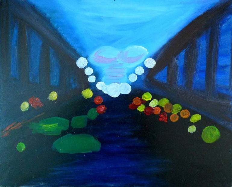 The Bridge Painting by Alexandra Curic | Saatchi Art