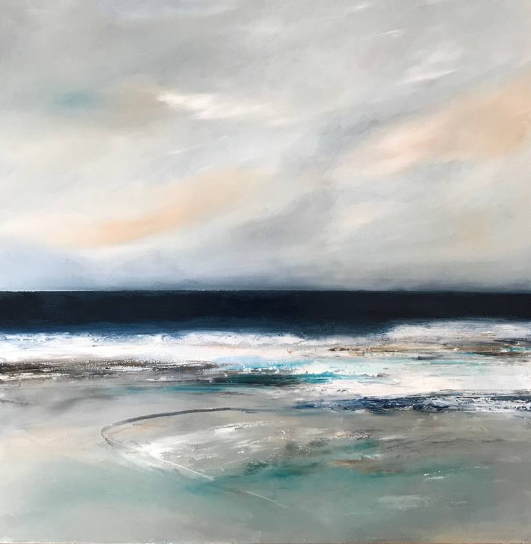 Windblown Waves Painting by Maggie Cochran | Saatchi Art