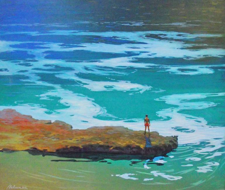 Lake Painting by Rahman Umarov | Saatchi Art