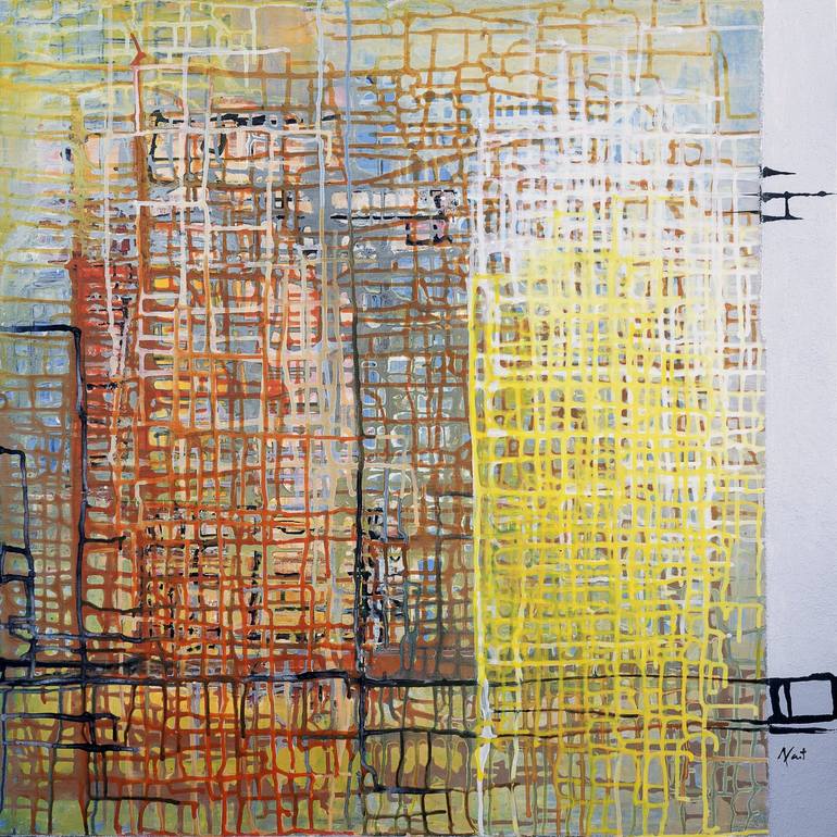 De-construction 2021-1010 Painting by Arnhild KART | Saatchi Art