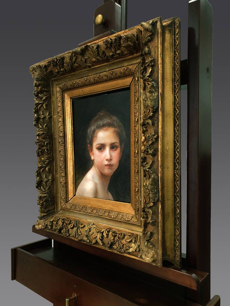 A girl (Bouguereau reproduction) Painting by orkis studio | Saatchi Art