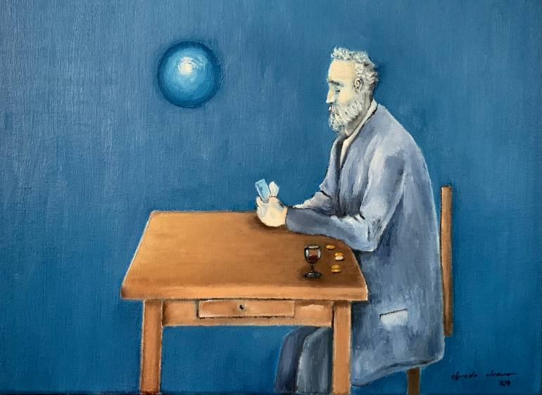 The Gambler Painting by Alfredo Alonso | Saatchi Art