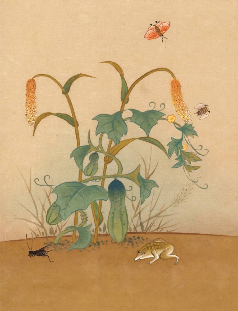 Cucumber & Frog by Younghee Kim Painting by Hagley Art | Saatchi Art
