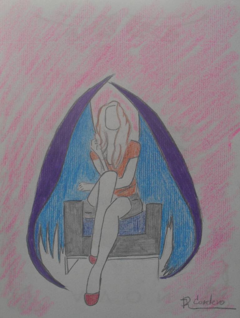 Angel of Seduction Drawing by Rafael Cordero | Saatchi Art