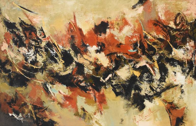 Wanderlust Painting by MOLLY SANDHU Rajwant Kaur | Saatchi Art