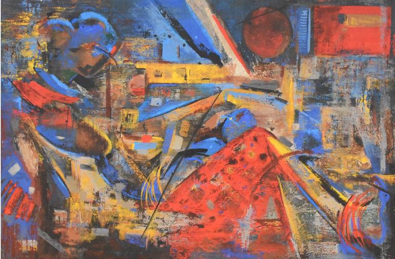 Heaven's Lap Painting by MOLLY SANDHU Rajwant Kaur | Saatchi Art